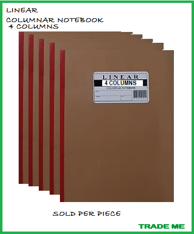 LINEAR COLUMNAR NOTEBOOK 4 COLUMNS-SOLD PER PIECE | Lazada PH