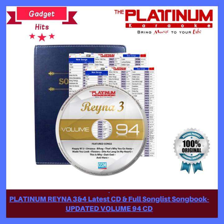 Platinum Reyna 3/ Reyna 4 Songbook with CD Updated Vol. 94 | Lazada PH