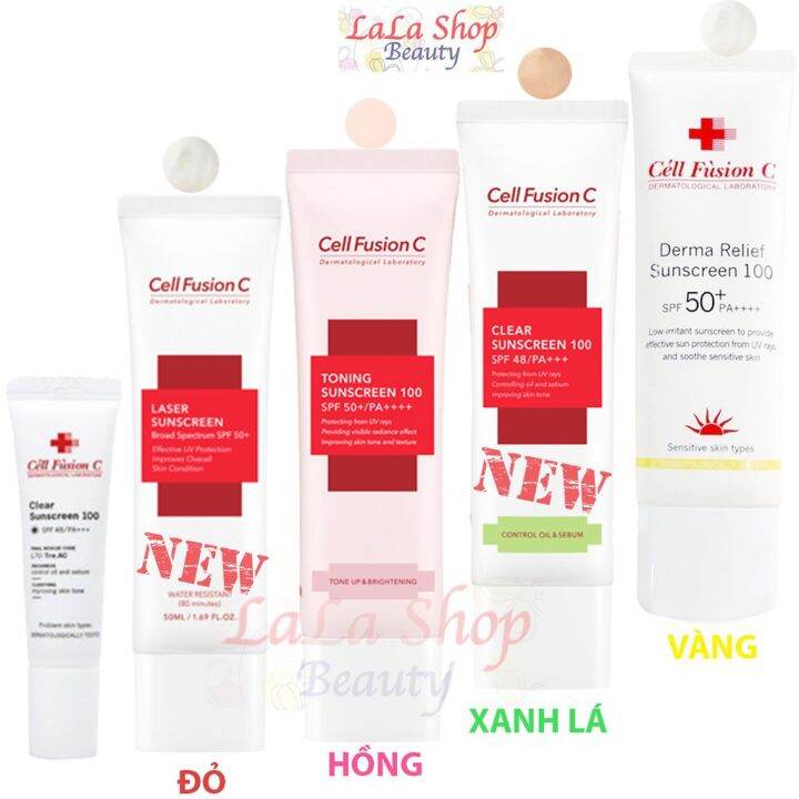 Kem chống nắng Cell Fusion C Laser Sunscreen 100 SPF50+/PA+++-đỏ mini ...