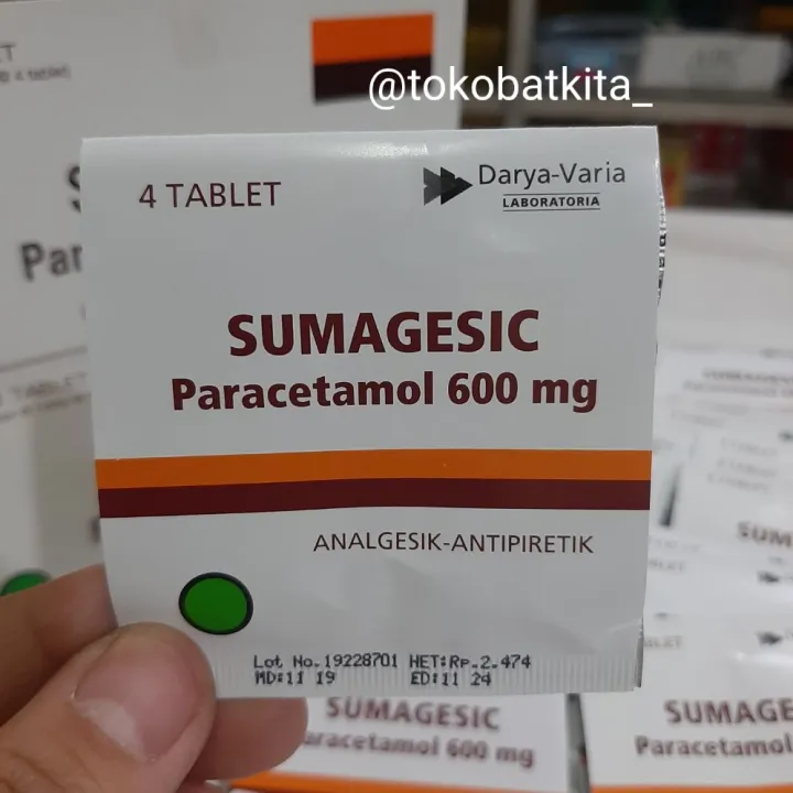 [PCT 600MG] SUMAGESIC TABLET ISI 4 / PANAS MERIANG MENGIGIL ANTI NYERI ...
