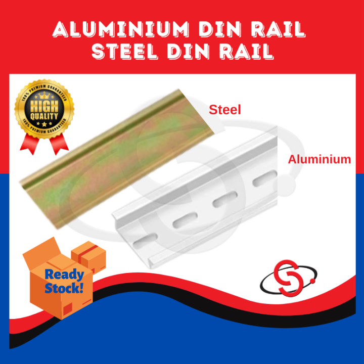 SCM Aluminium Steel DIN Rail Terminal Block MCB ELCB Mounting Rail ...