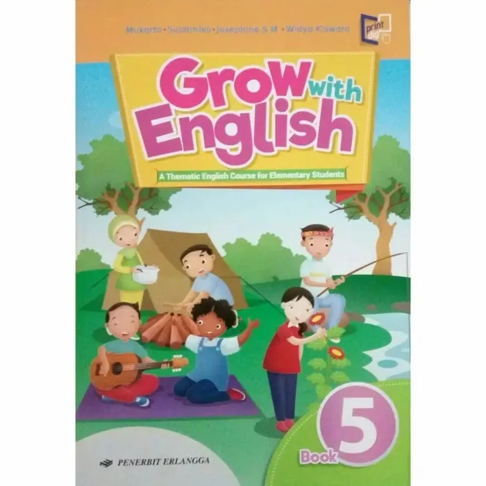 Buku Bahasa Inggris Grow With English Kelas 5 SD Penerbit Erlangga | Lazada Indonesia