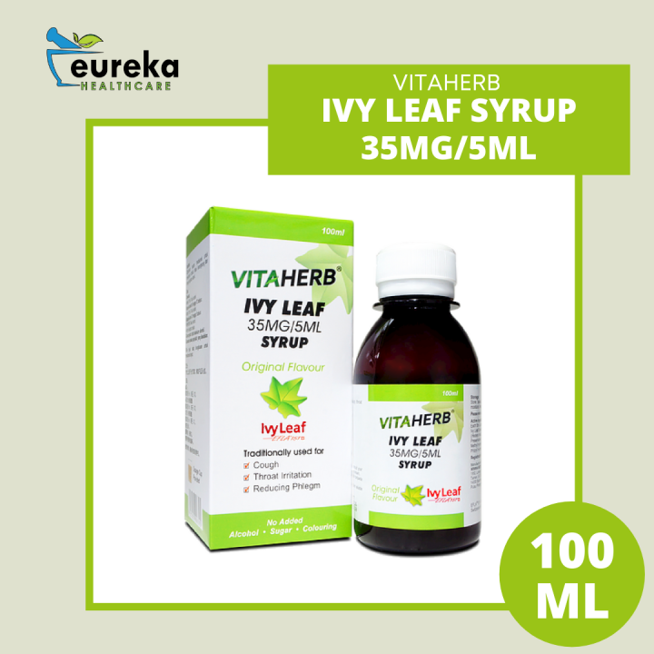 VITAHERB IVY LEAF 35MG/5ML SYRUP ORIGINAL FLAVOUR 100ML | Lazada
