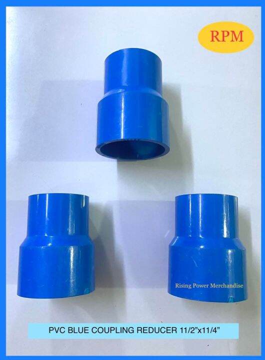 Ecodex PVC Blue Coupling Reducer 11/2" x 11/4" ( 50mm x 40mm ) ( 3pcs ...