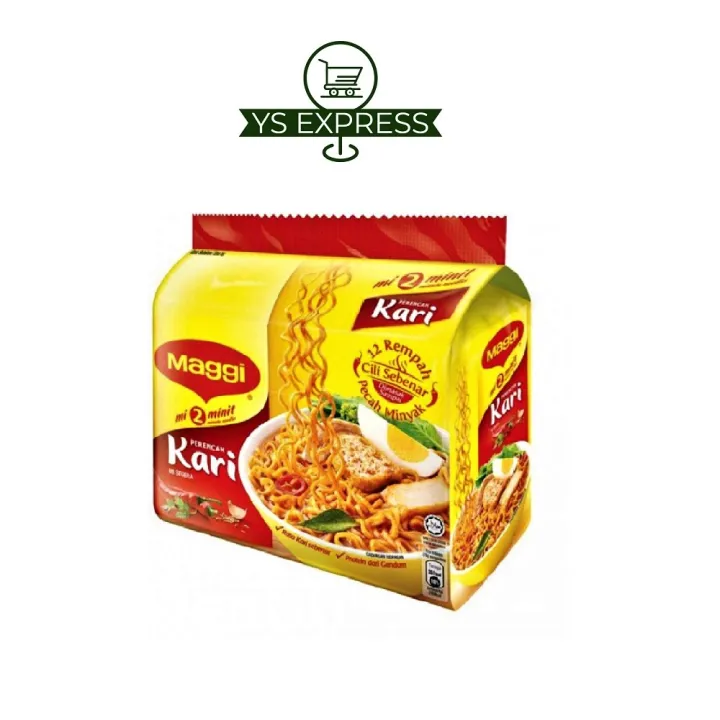 Maggi Instant Noodle Curry 5'S X 79G - Mi Segera Perisa Kari | Lazada