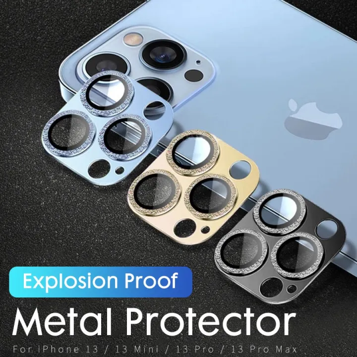 (Built-in-One) Metal Camera Lens Protector for IPhone 13 Pro Max 13 ...