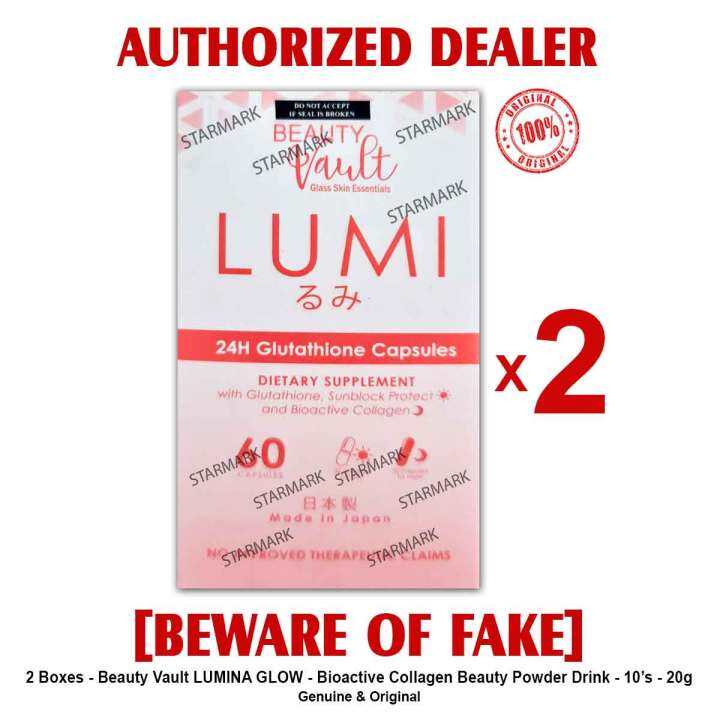 Beauty Vault LUMI Capsules 60s Beauty Vault LUMI 24H Glutathione ...