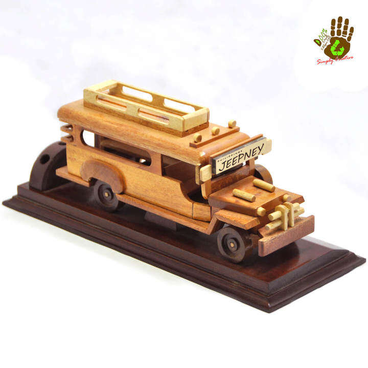 Simply Creative Wooden Miniature Philippine Jeepney Small w/ Penholder ...