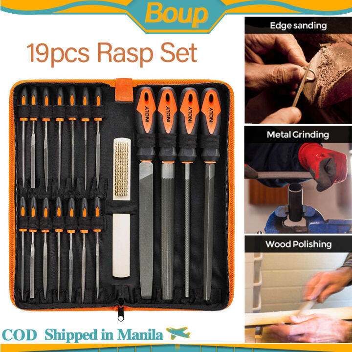 19pcs Woodworking Files Rasp Needle Kit Setsmall Wood Hand File Kits ...