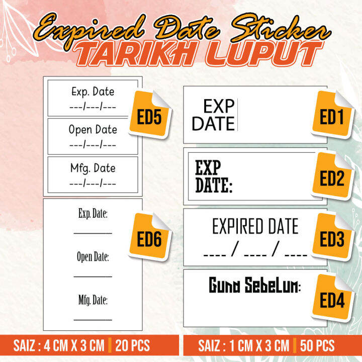 Expired Date Sticker | Lazada