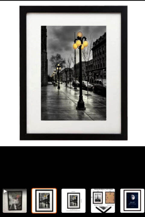 Bingkai Figura Frame Foto Minimalis Hitam 30x40 CM Mett Board Elegant ...