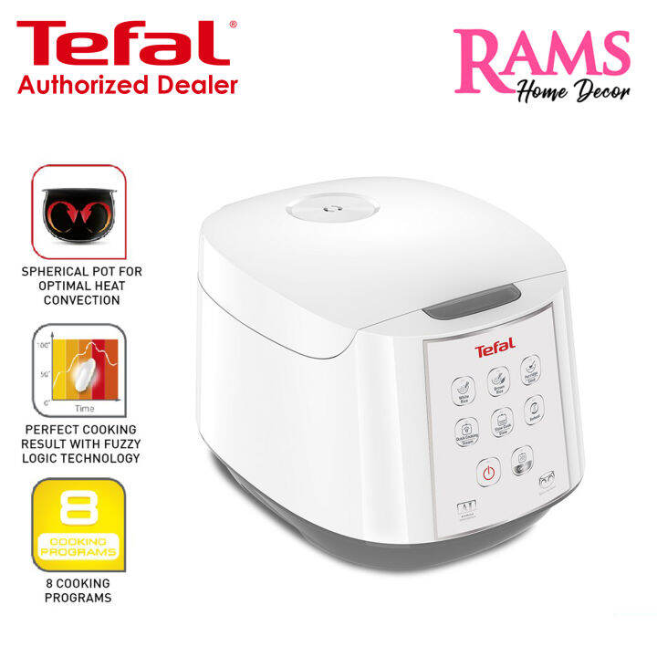 Tefal 1.8L Fuzzy Logic Rice Cooker / Electric Cookware / Spherical Pot ...
