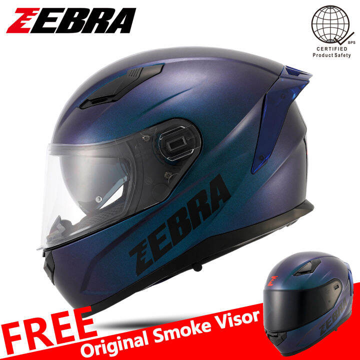 ZEBRA 763 PRO plain full face motorcycle helmet Dual Visor motor ...