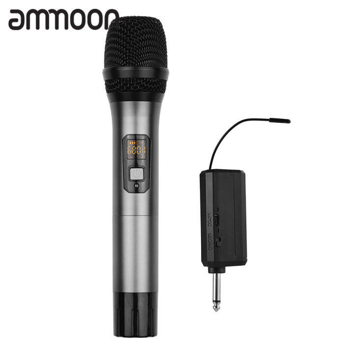 [ammoon]Muslady UHF Wireless Microphone System with Cardioid Microphone ...