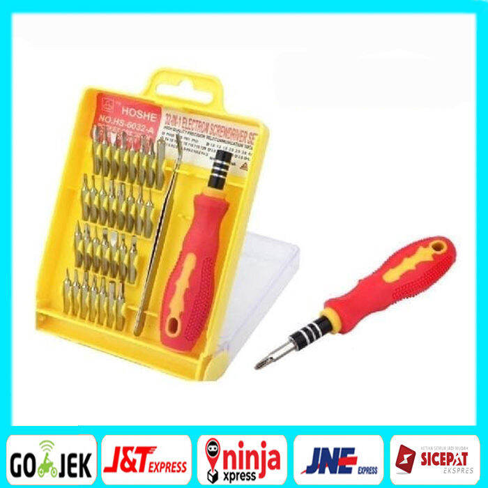 [UKURAN BESAR] SET OBENG LENGKAP 32 IN 1 / SET OBENG TOOLKIT UNTUK ...