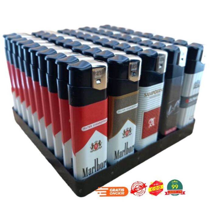 Kotak isi 50 Korek Api MAGNET Korek Gas Magnet Bara Cetek Rokok Lighter ...
