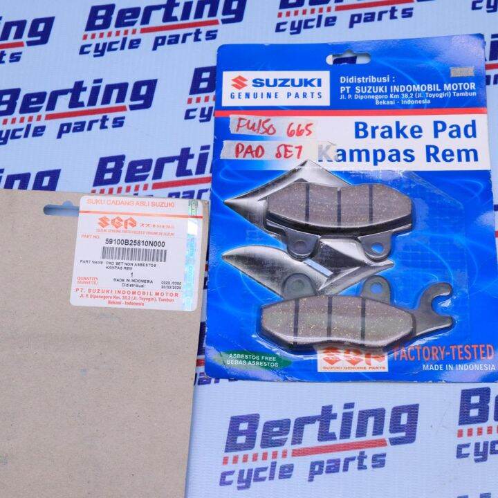 Suzuki SGP Front Brake Pad for Raider 150 Carb Genuine 59100-25810-000 ...