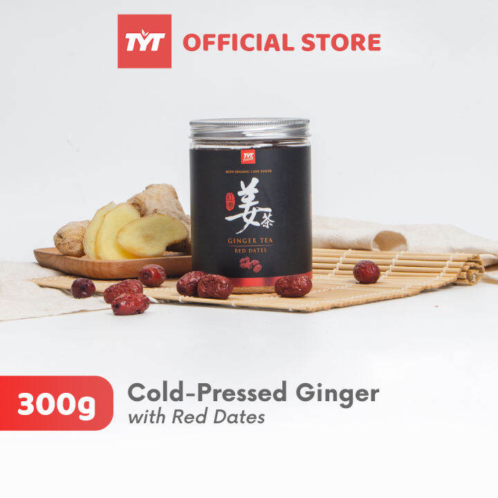 TYT Cold-Pressed Ginger with Red Dates (160g | 300g) 红枣姜茶 Organic Sugar ...