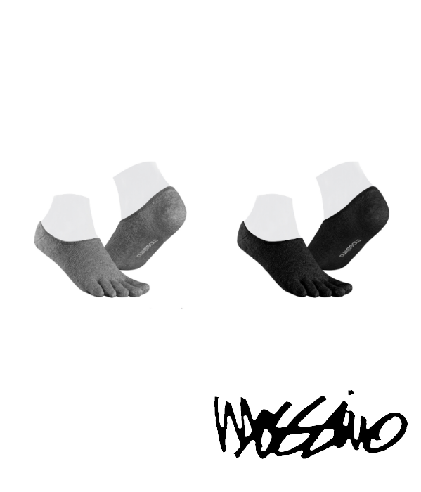 Mossimo Socks Adult Unisex Pure Cotton Invisible Toe Socks | 1 Pair ...