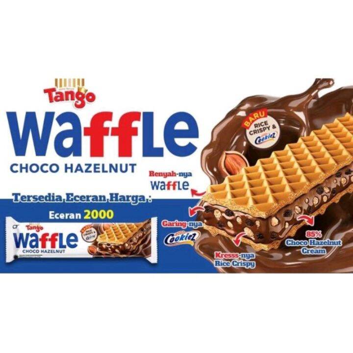 TANGO WAFFLE CHOCO HAZELNUT [ 1 BOX ISI 12 ] | Lazada Indonesia