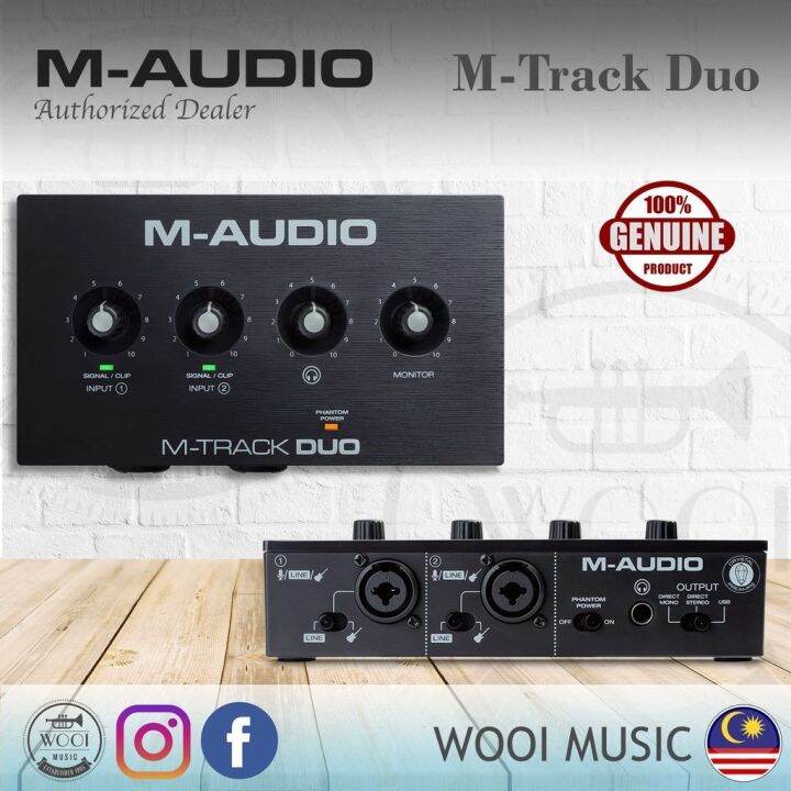 M-Audio M-Track Duo USB Audio Interface | Lazada