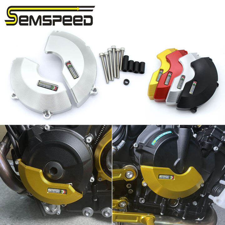 SEMSPEED Motorcycle CNC Engine Guard Cover Frame Falling Protection For ...