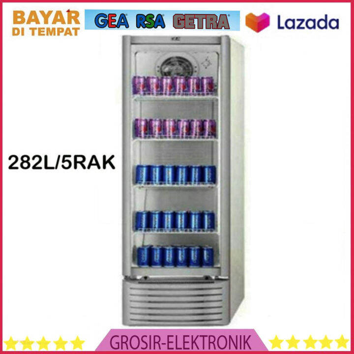 Showcase Gea Expo 37fc Lemari Pendingin 5 Rak - Kapasitas 282 Liter ...
