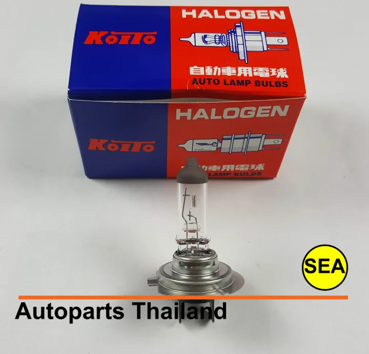 หลอดไฟหน้า H7 12V 55W ยี่ห้อ KOITO งานแท้ made in Japan (1หลอด ...