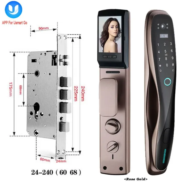 Usmart Go Smart Door Lock Biometric Fingerprint Security Intelligent ...