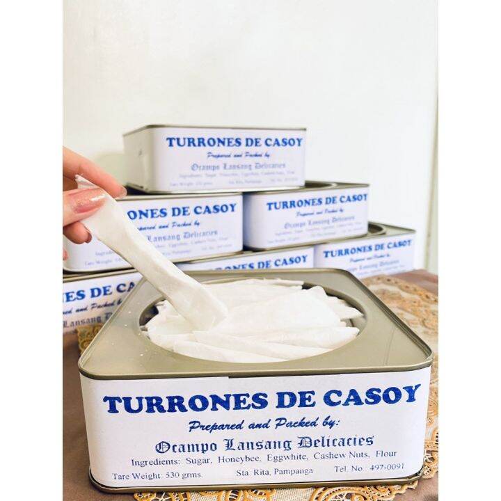 Turrones De Casoy in Can - Ocampo Lansang Delicacies (50 pcs) | Lazada PH