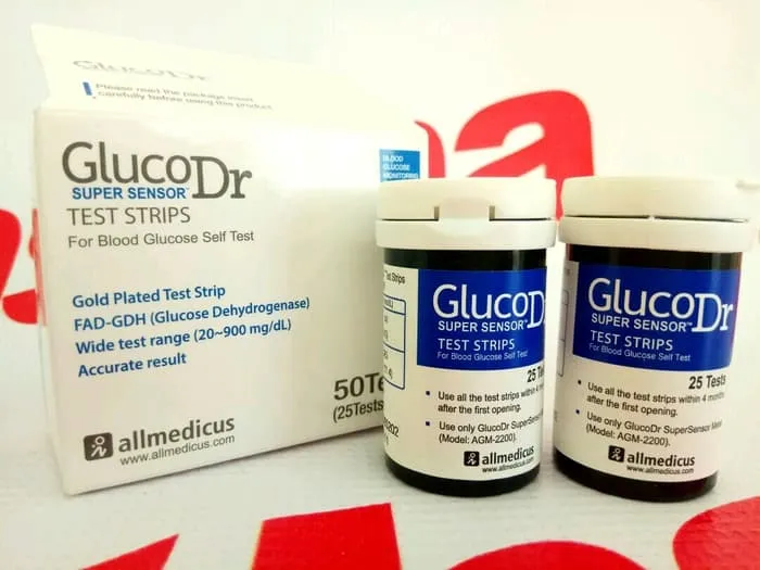 Gluco DR Super Sensor Refill Stik Stick Strip Gula Darah 1 box | Lazada ...