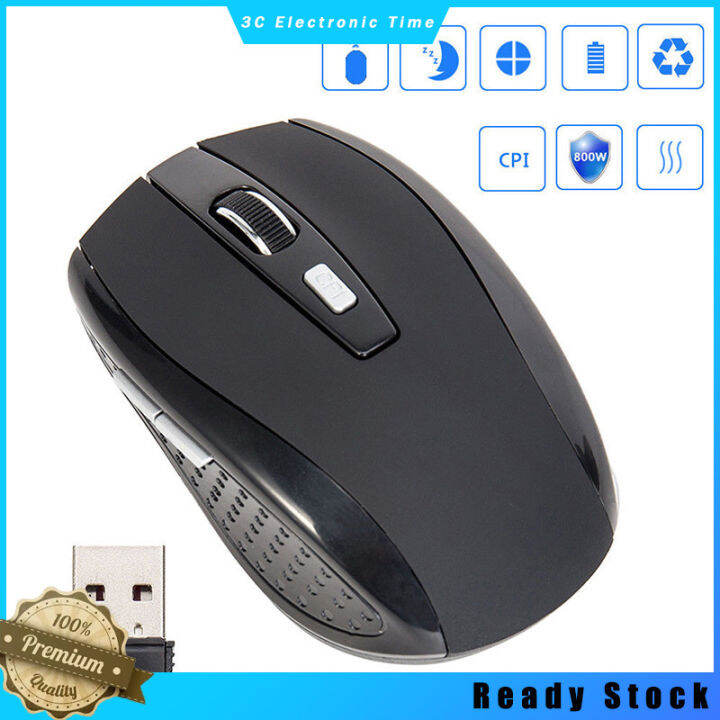 2.4GHZ Portable Wireless Mouse Cordless Optical Scroll Mouse for PC ...