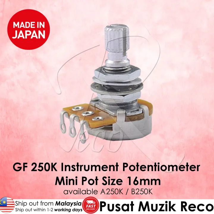 Gotoh GF A250K B250K Audio Linear Guitar Tone Volume 250K MINI Pot Pots ...