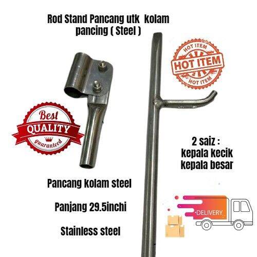 Rod Stand Pancang utk kolam pancing ( Steel ) | Lazada