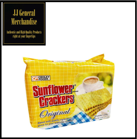 Croley Foods Sunflower Crackers Original 10's x 25g | Lazada PH