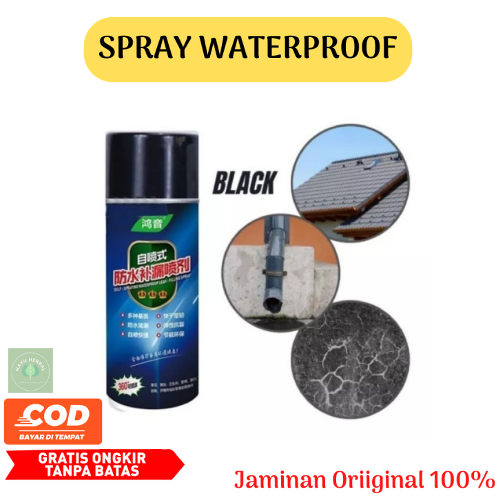 Spray Waterproof 700ml Pelapis Dinding Atap Pipa Cat Semprot Tahan Air ...