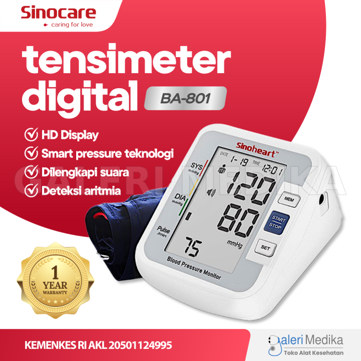 Sinocare BA-801 Tensimeter Digital Lengan - Alat Cek Tekanan Darah ...