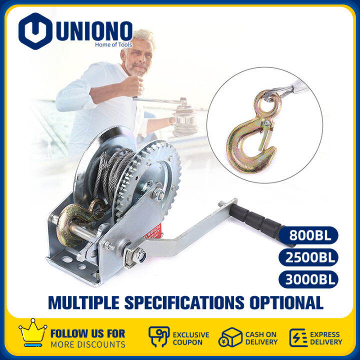 Uniono Mini Hand Winch Durable Practical Manual Winch Tool Equipment ...