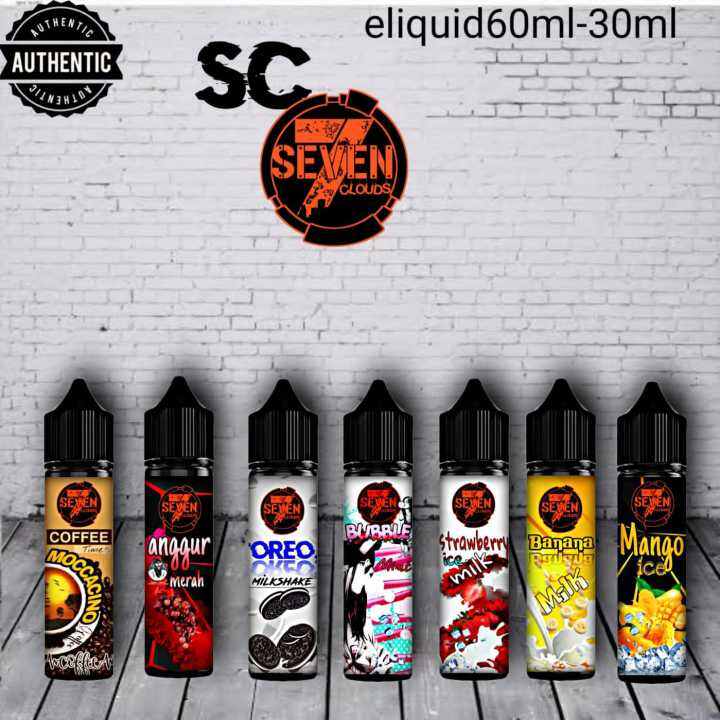 Promo Spesial Varian Rasa Bublegum Mint Liquid60ml 30 Ml 60 Ml Seven Clouds Rasa Paling Enak