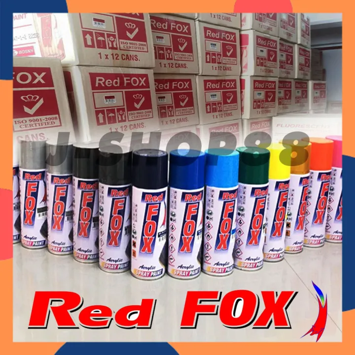 REDFOX สีสเปรย์ สีสเปร์ ยกลัง RED FOX สีสเปรย์ สีสเปร์ ยกลัง 12 กระป๋อง ...