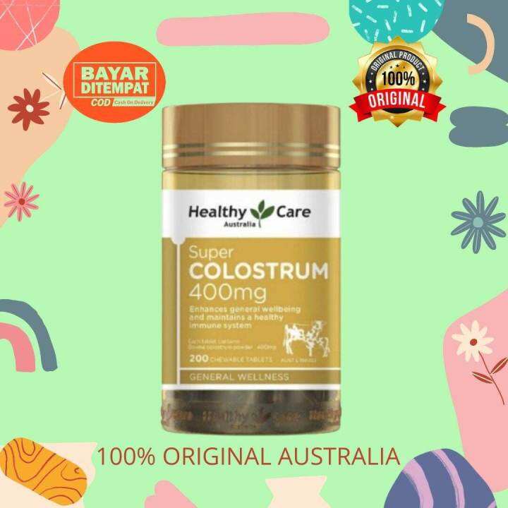 Healthy Care Super Colostrum 400mg - 200 Chewable Tablets | Lazada ...