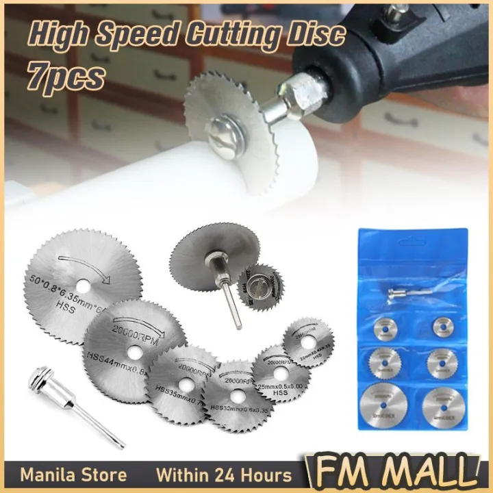 7pcs High Speed Cutting Disc Metal Circular Saw Disc Wheel Blades With ...