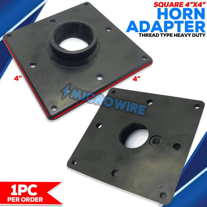 Square 4"X4" Plastic Horn Adapter Thread Type Horn Tweeter Adapter ...