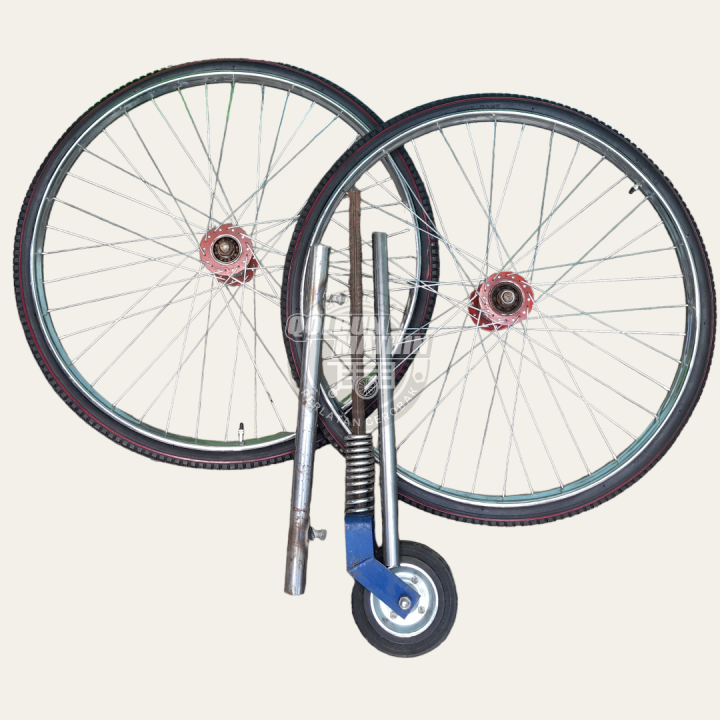 Velg Becak / Roda Becak 1 Set Ukuran 28 Dengan Geletrek | Lazada Indonesia
