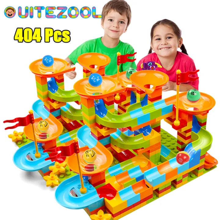 Big Size Marble Race Run Blocks Maze Ball Track Building Blocks Plastic ...