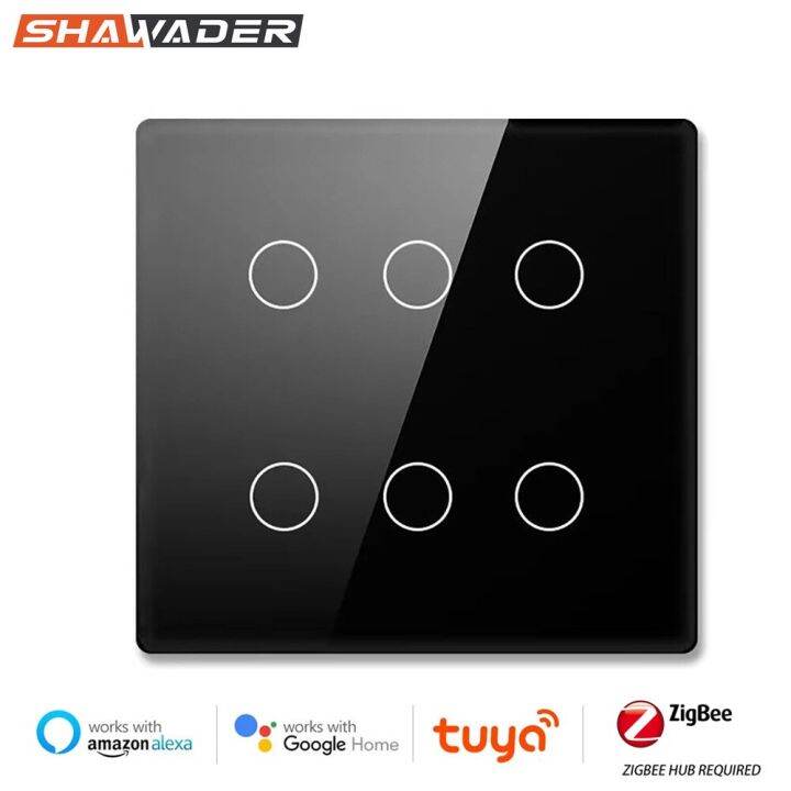 Smart Zigbee 4x4 Brazil Light Switches Tuya 4/6/8 Gang Intelligent Wall ...