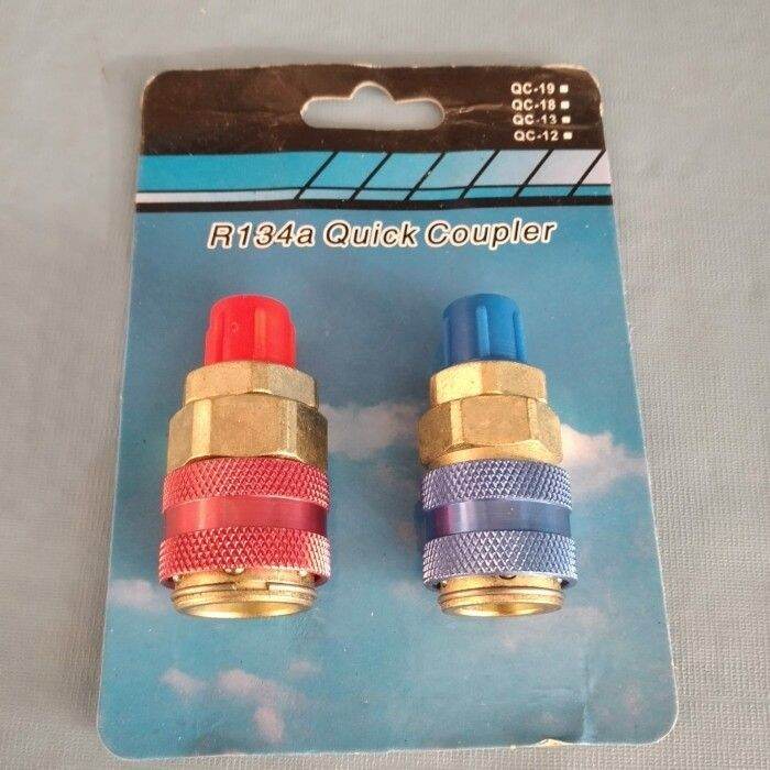 Quick Coupler Ac Mobil R134a Adapter Nepel untuk Isi Freon Ac Mobil ...