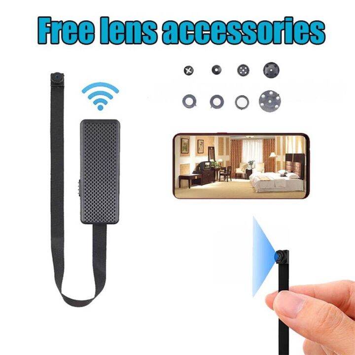 4K WIFI Mini Spy Hidden DIY Camera With 8 Buttons Portable Mini Cam ...