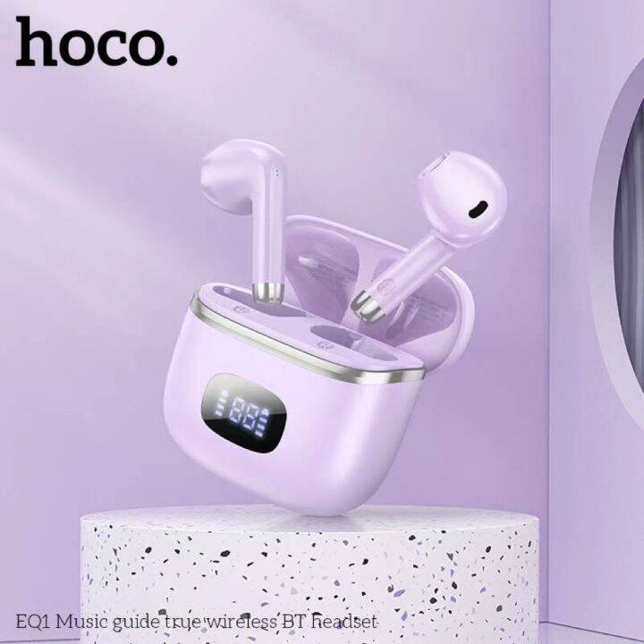 ส่งจากไทย HOCO ของแท้ EQ1 หูฟังบลูทูธ 5.3 ไร้สาย หน้าจอ LED สําหรับเล่น ...