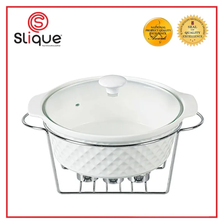 Slique Premium Round Casserole Dish with Burner how to slow cook ribs ...